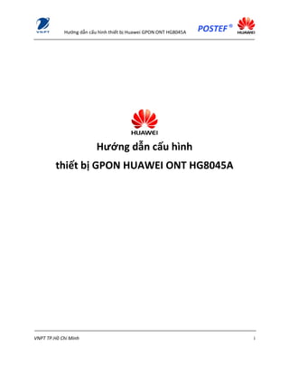 Modem Huawei HG8045A | PDF
