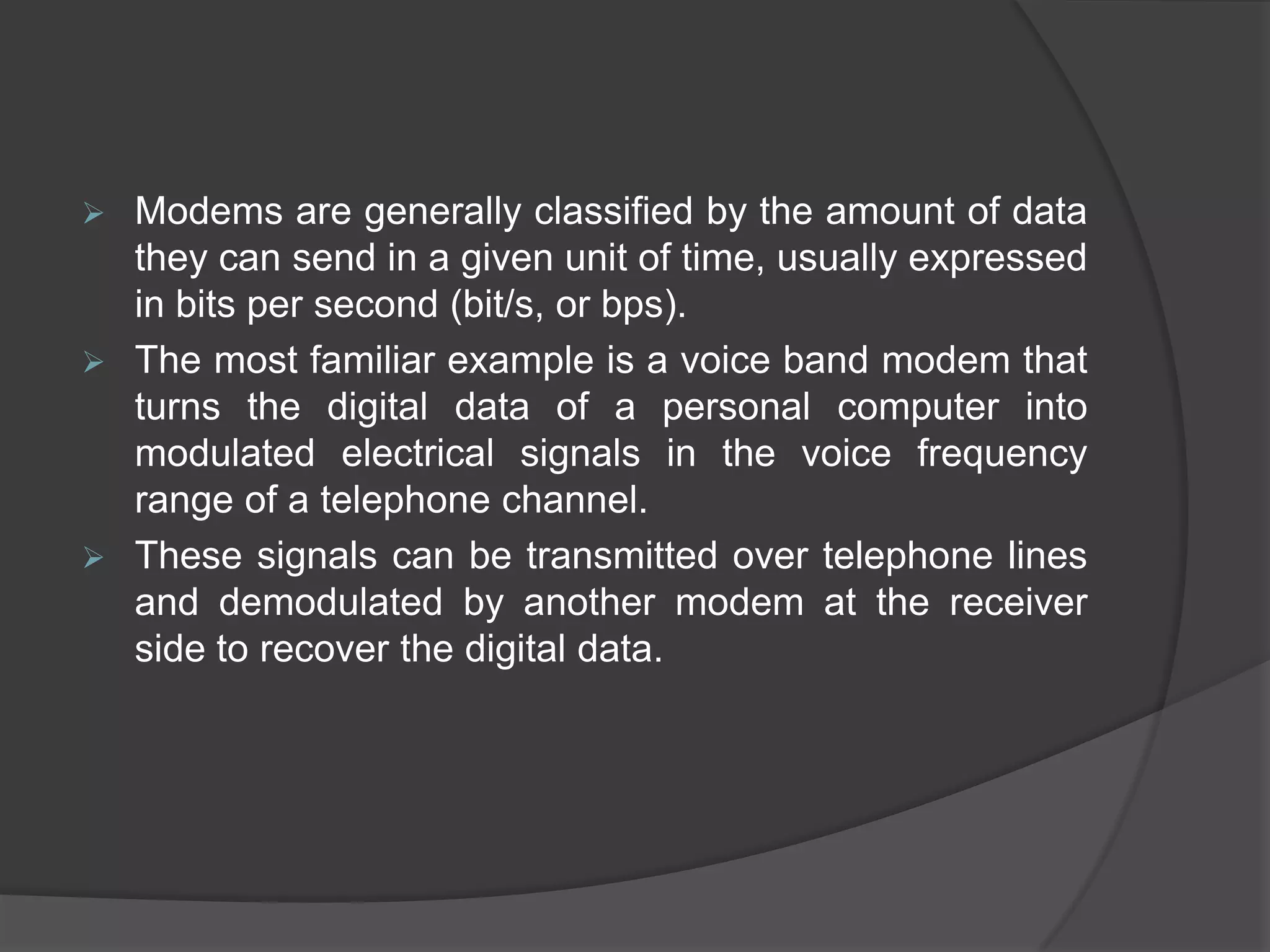 Modem presentation | PPTX