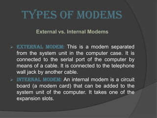 Modem presentation | PPTX