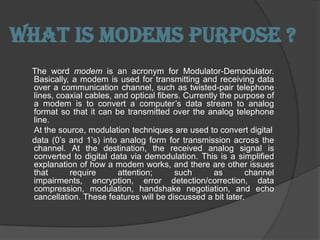 Modem presentation | PPTX
