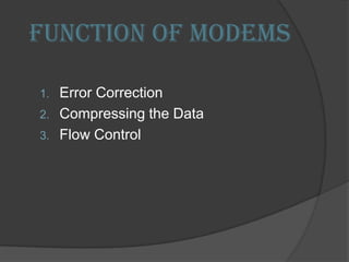 Modem presentation | PPTX
