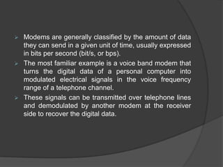 Modem presentation | PPTX