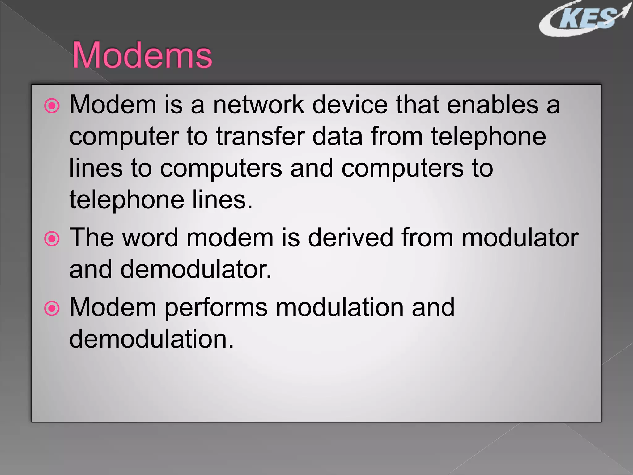 Modems | PPTX