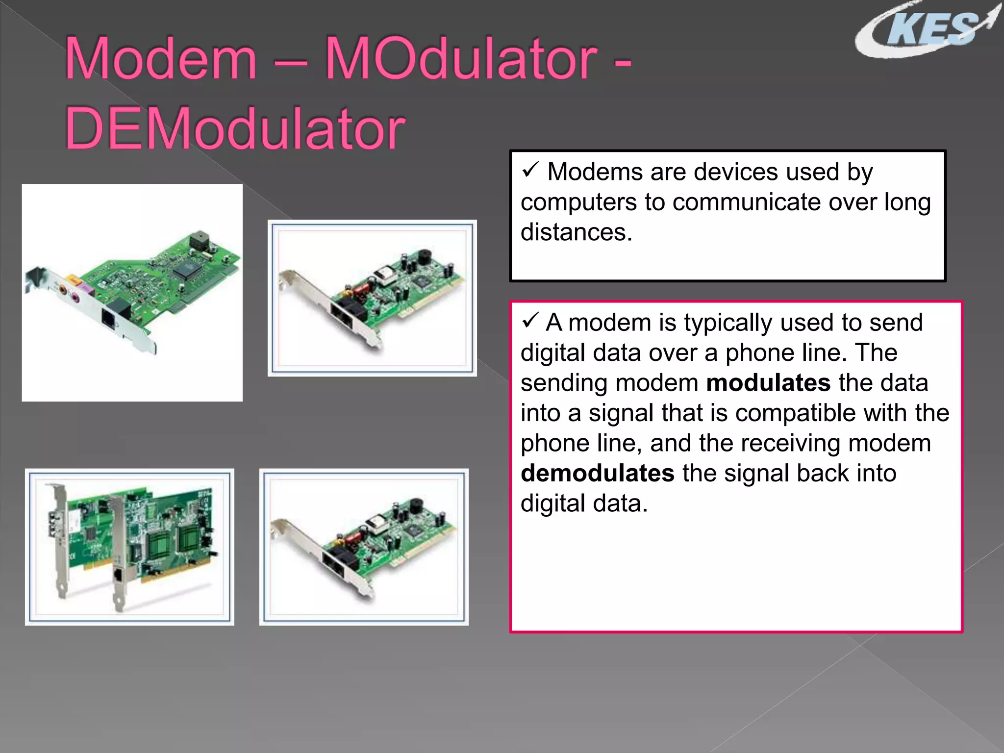 Modems | PPTX | Computer Networking | Computing