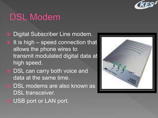 Modems | PPTX | Computer Networking | Computing