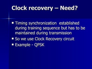 Modem synchronization and control | PPT