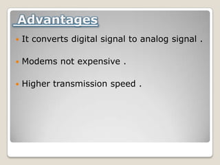 Modem technology | PPTX