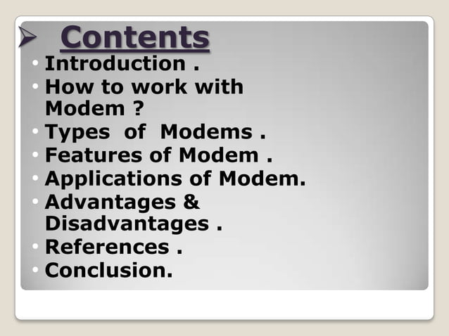 Modem technology | PPTX