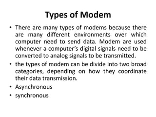 Modem technology | PPTX