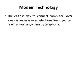 Modem technology | PPTX