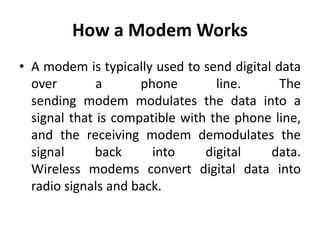 Modem technology | PPTX
