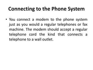 Modem technology | PPTX