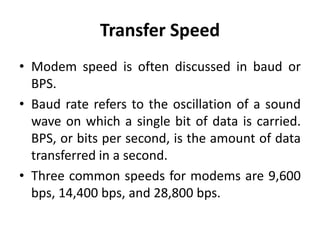 Modem technology | PPTX