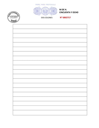 Modeo de hoja de protocolo | DOCX