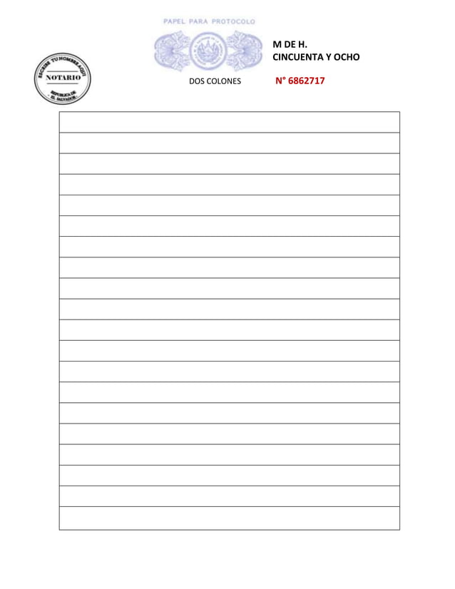 Modeo de hoja de protocolo | PDF