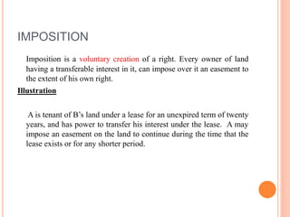 Mode of acquisitions of easements | PPTX