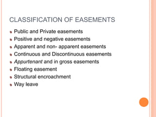 Mode of acquisitions of easements | PPTX