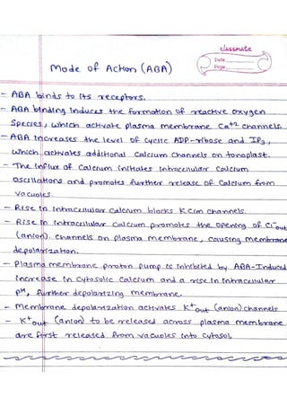 Mode of Action (ABA) | PDF