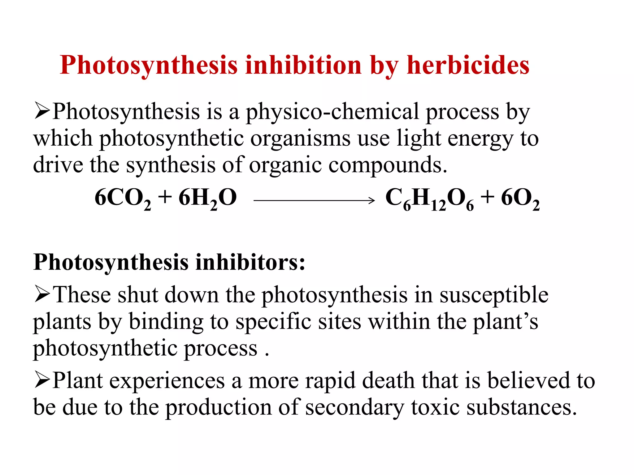 Mode of action of herbicides | PPTX