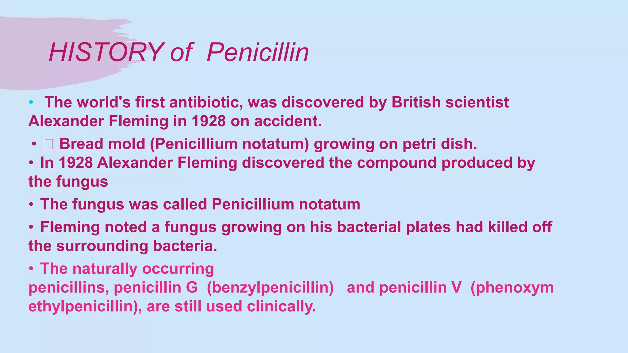 Mode of action of penicillin | PPTX