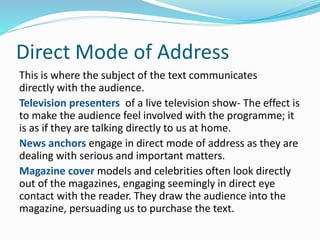 Mode of address | PPTX