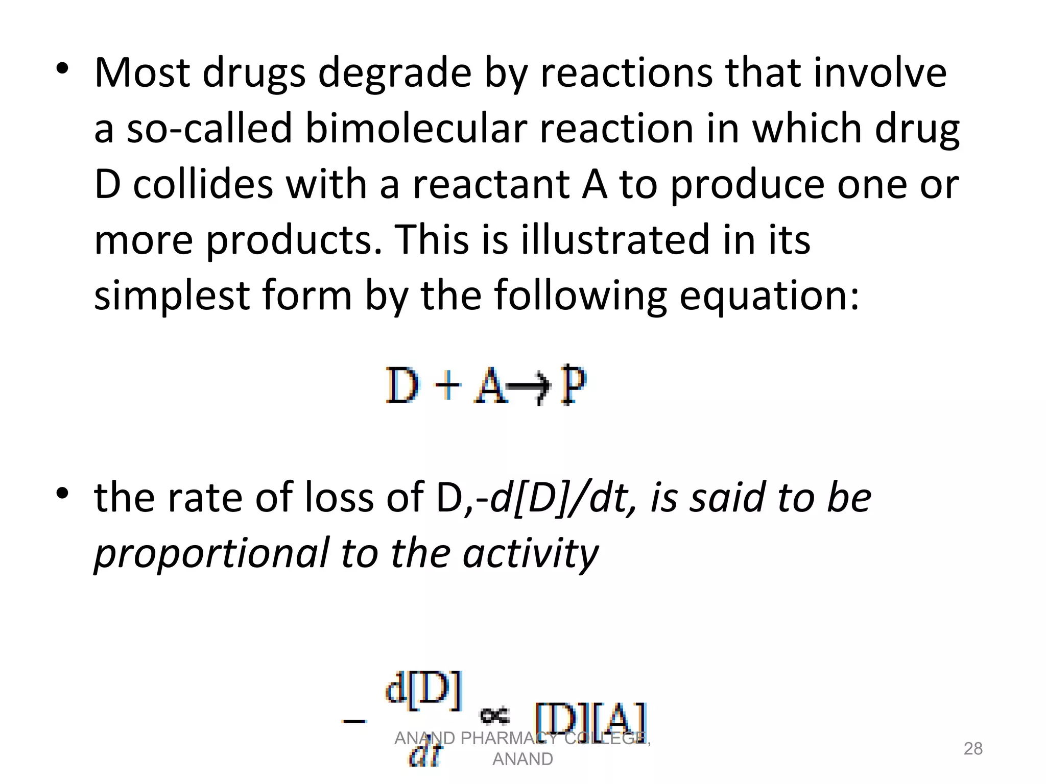 Mode of drug degradation of drugs | PPT