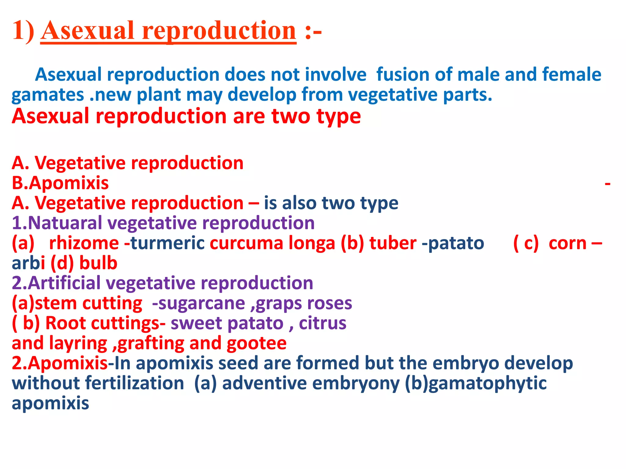 Mode of reproduction in plants | PPTX