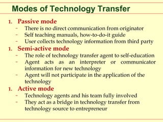 Mode, Price and Negotiation of Technology Transfer | PPT