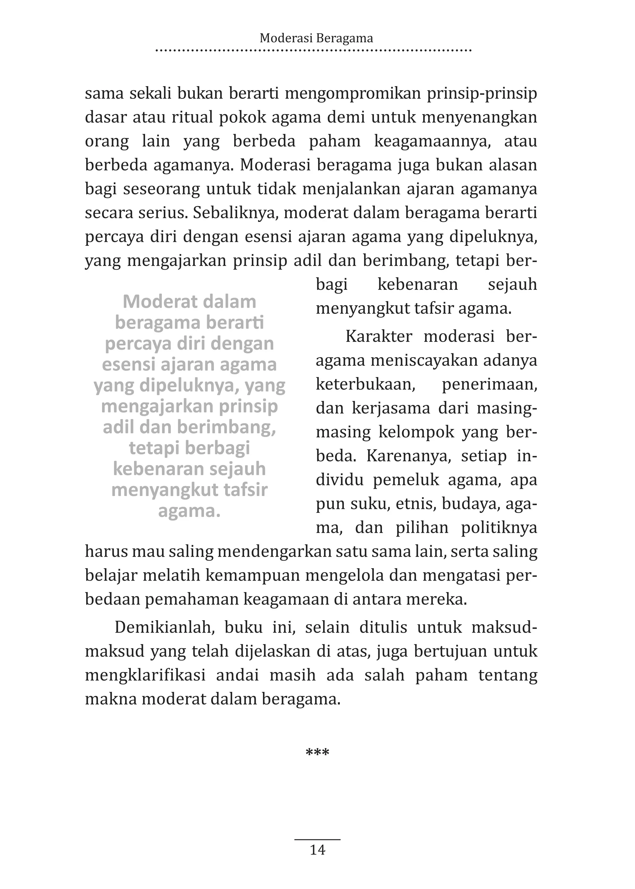 Moderasi beragama | PDF
