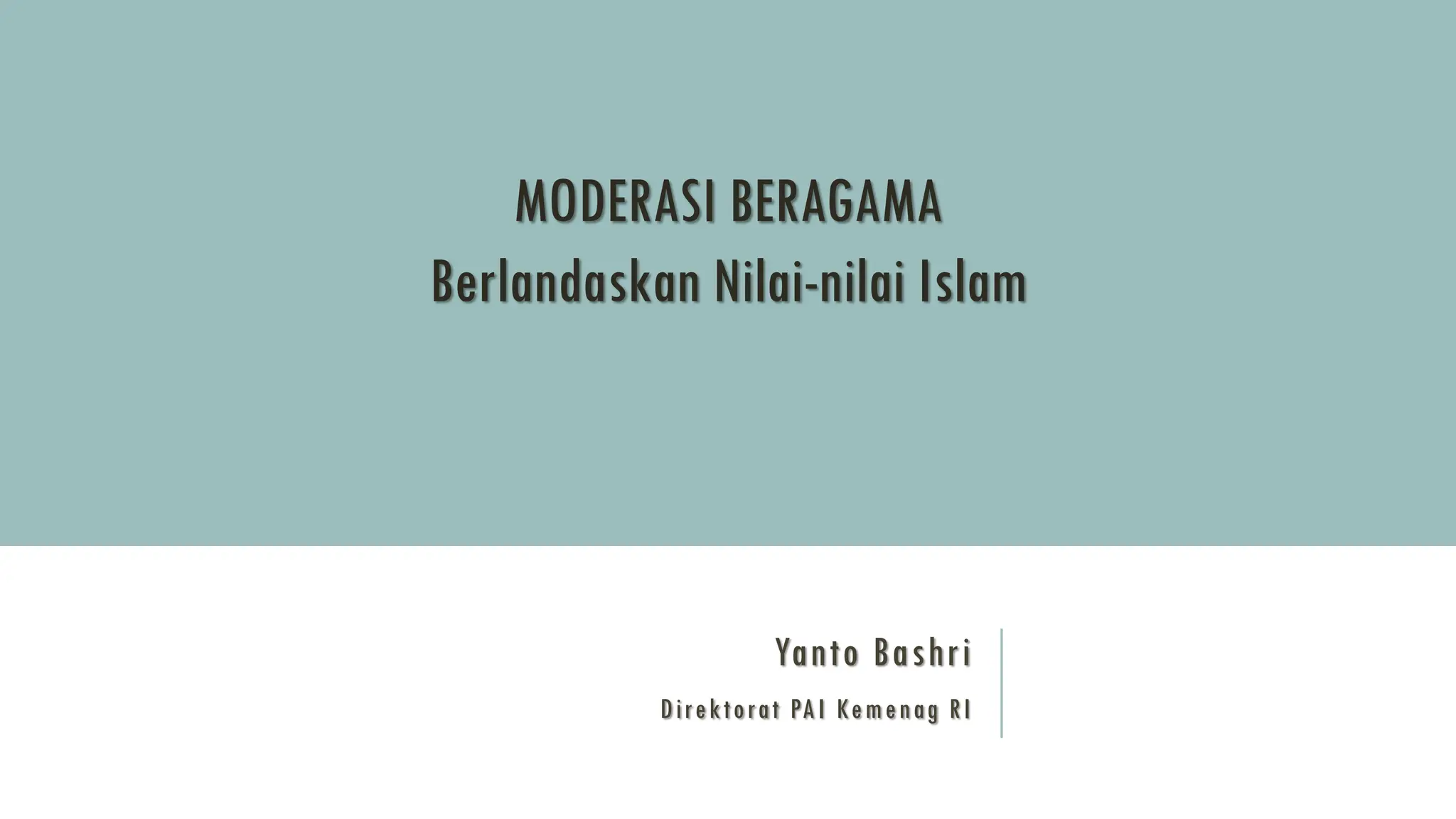 Modul Mapel PAI Moderasi Beragama.pdf