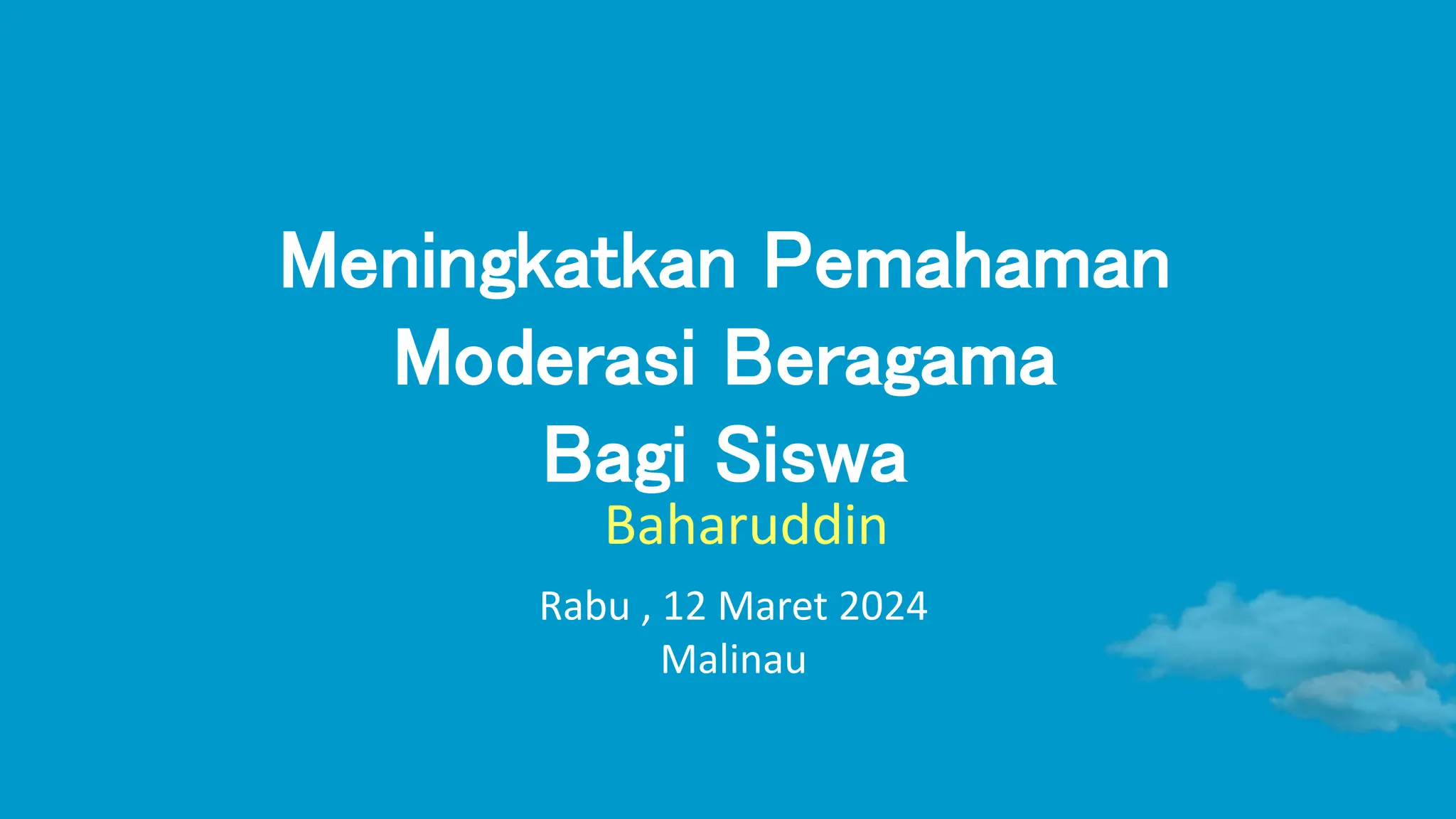 MODERASI BERAGAMA dan untuk anak siswa mts | PPT