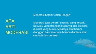 MODERASI BERAGAMA dan untuk anak siswa mts | PPT