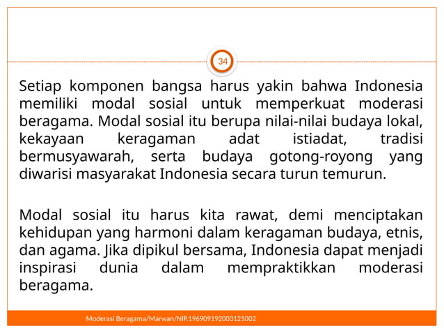 MODERASI BERAGAMA sebagai dasar penguatan nilai moderasi beragama di madrasah.pptx