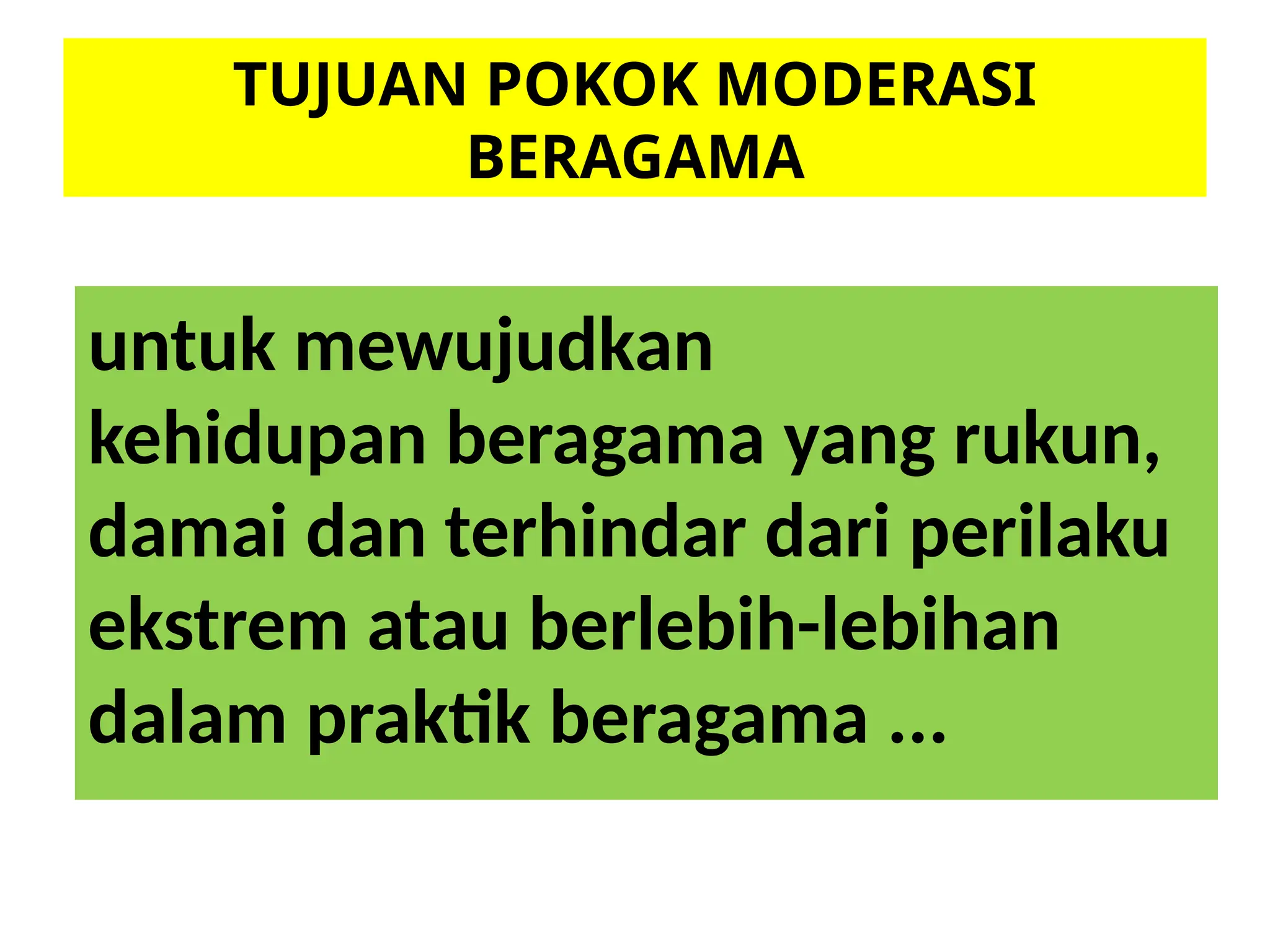 Moderasi beragama DALAM RANGKA PESANTREN RAMADAN PADA MADRASAH | PPT