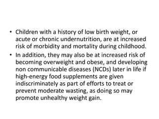 Moderate acute malnutrition | PPTX