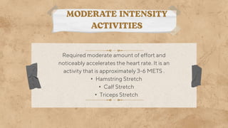 Moderate and Vigorous Physical Activities . | PPTX