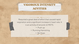 Moderate and Vigorous Physical Activities . | PPTX