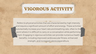 Moderate and Vigorous Physical Activities . | PPTX
