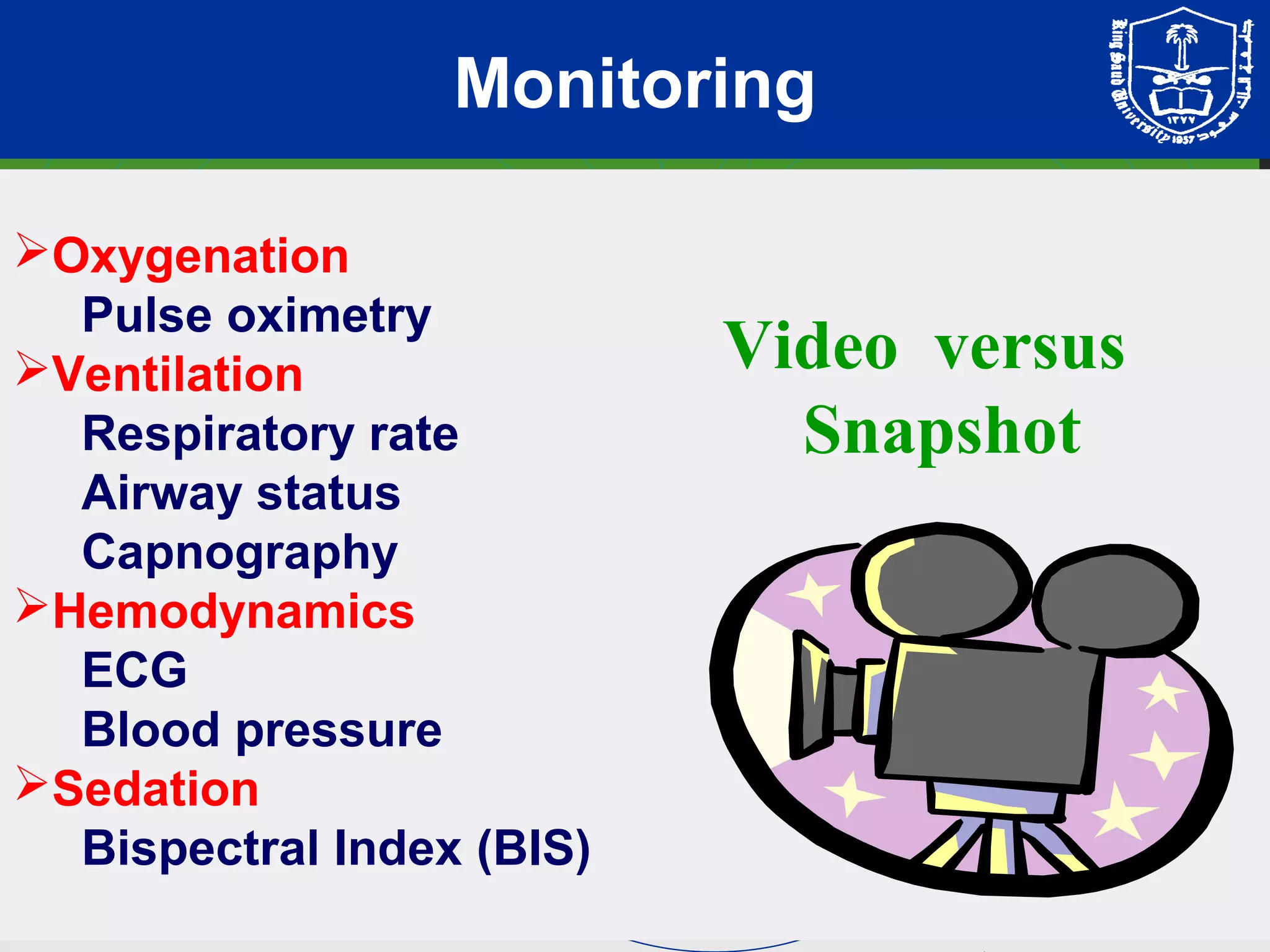 Moderate sedation monitoring | PPT