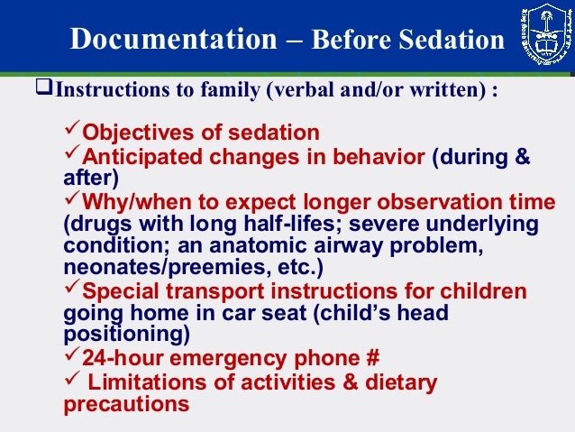 Moderate sedation monitoring
