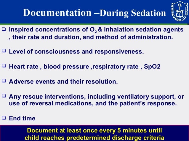 Moderate sedation monitoring