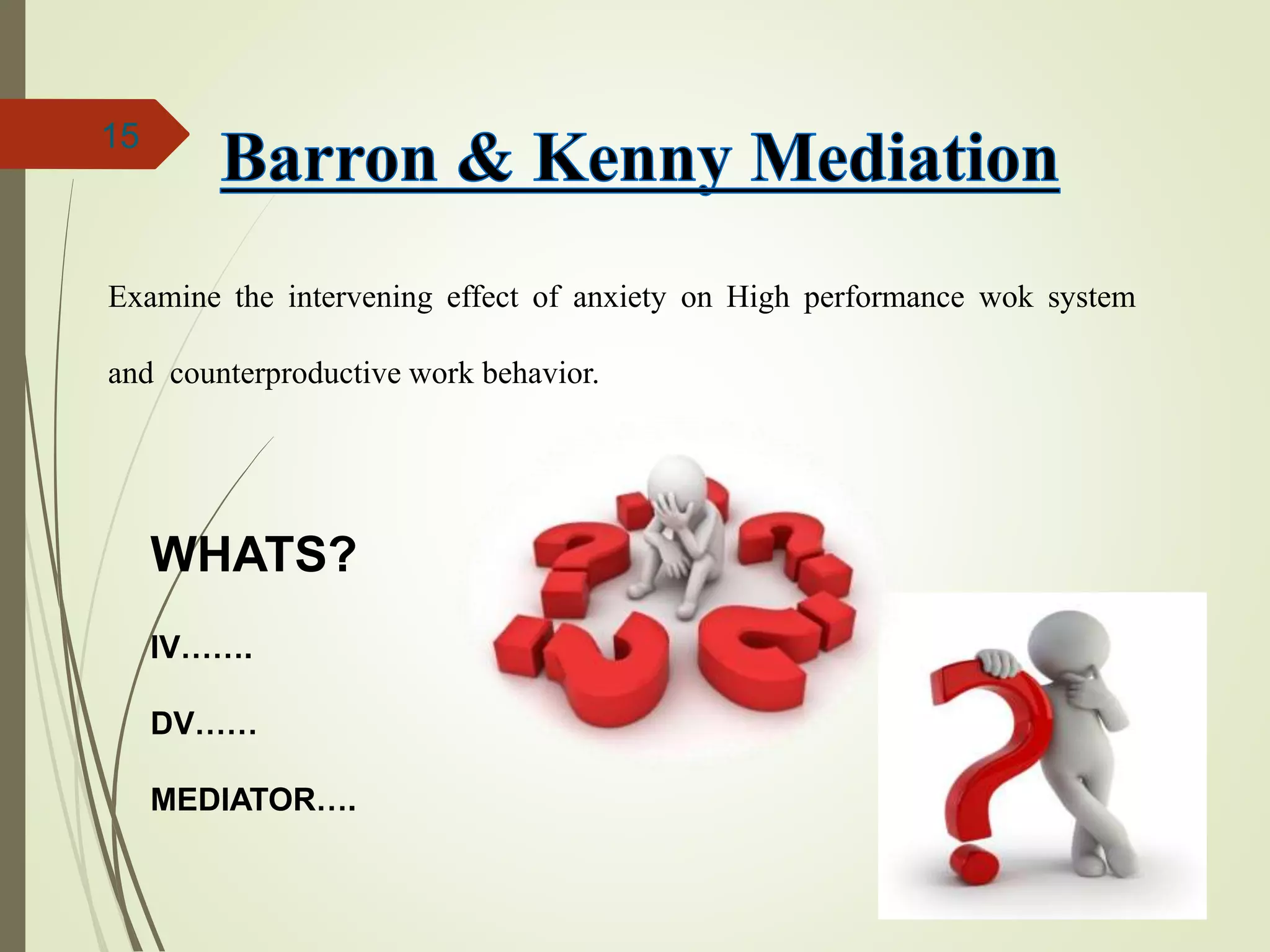 Moderation and mediation | PPTX