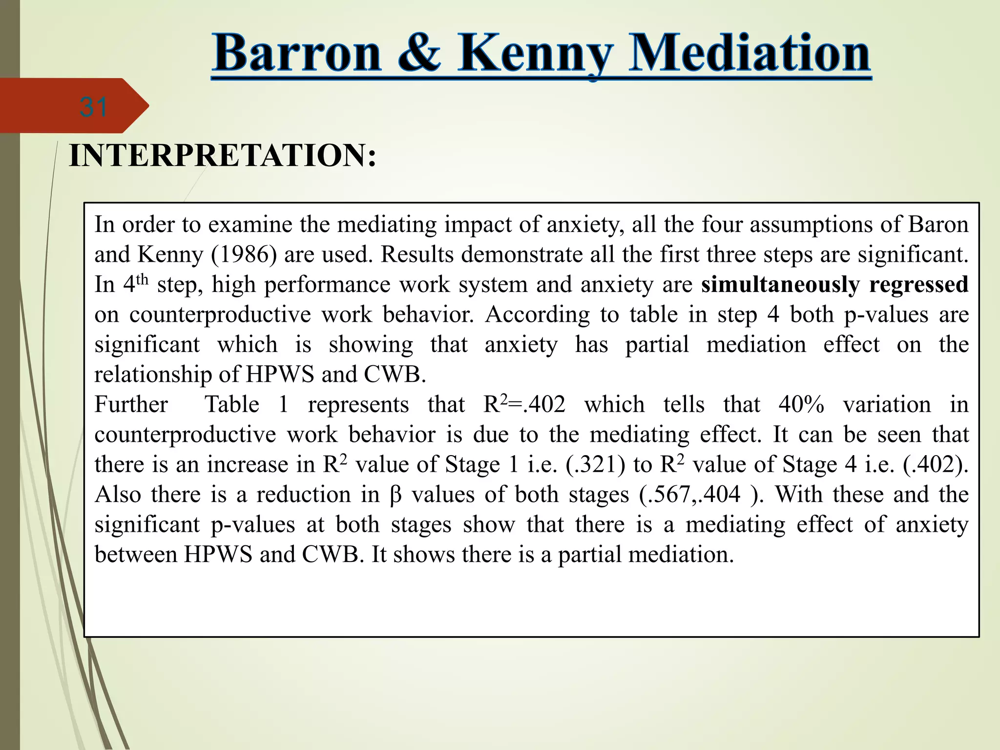 Moderation and mediation | PPTX