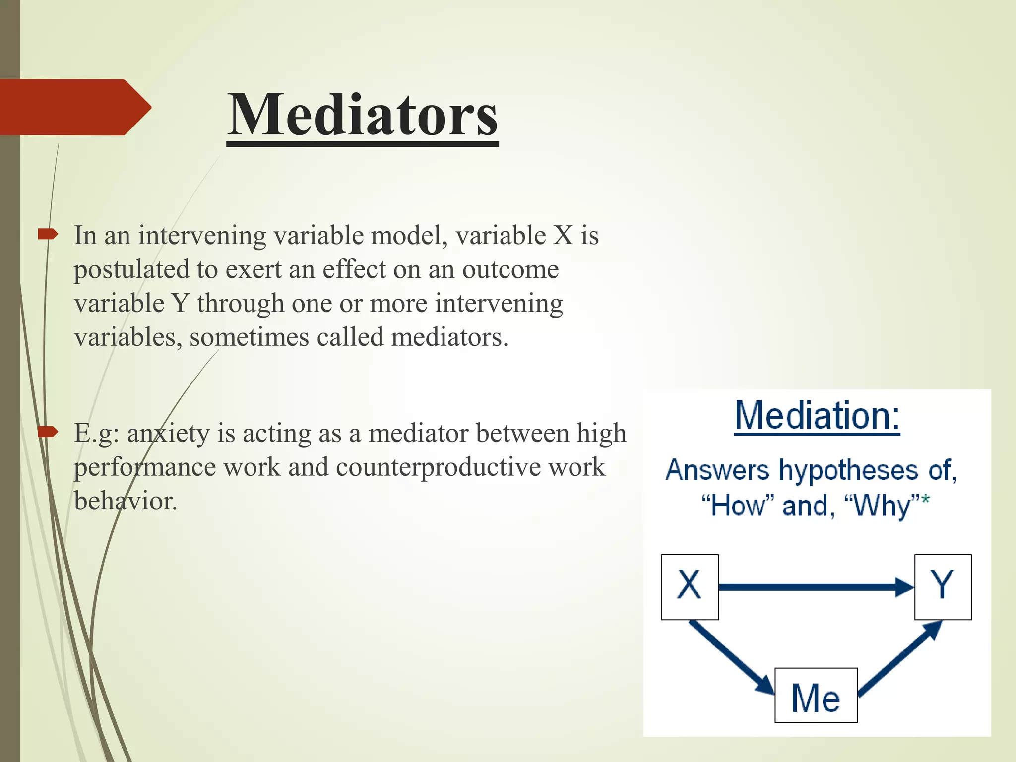 Moderation and mediation | PPTX