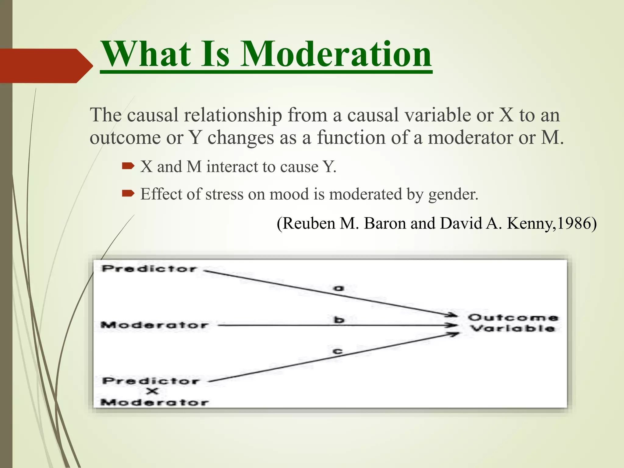Moderation and mediation | PPTX