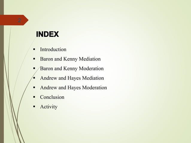 Moderation and mediation | PPTX | Science
