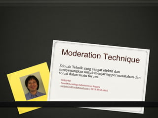 Moderation technique | PDF