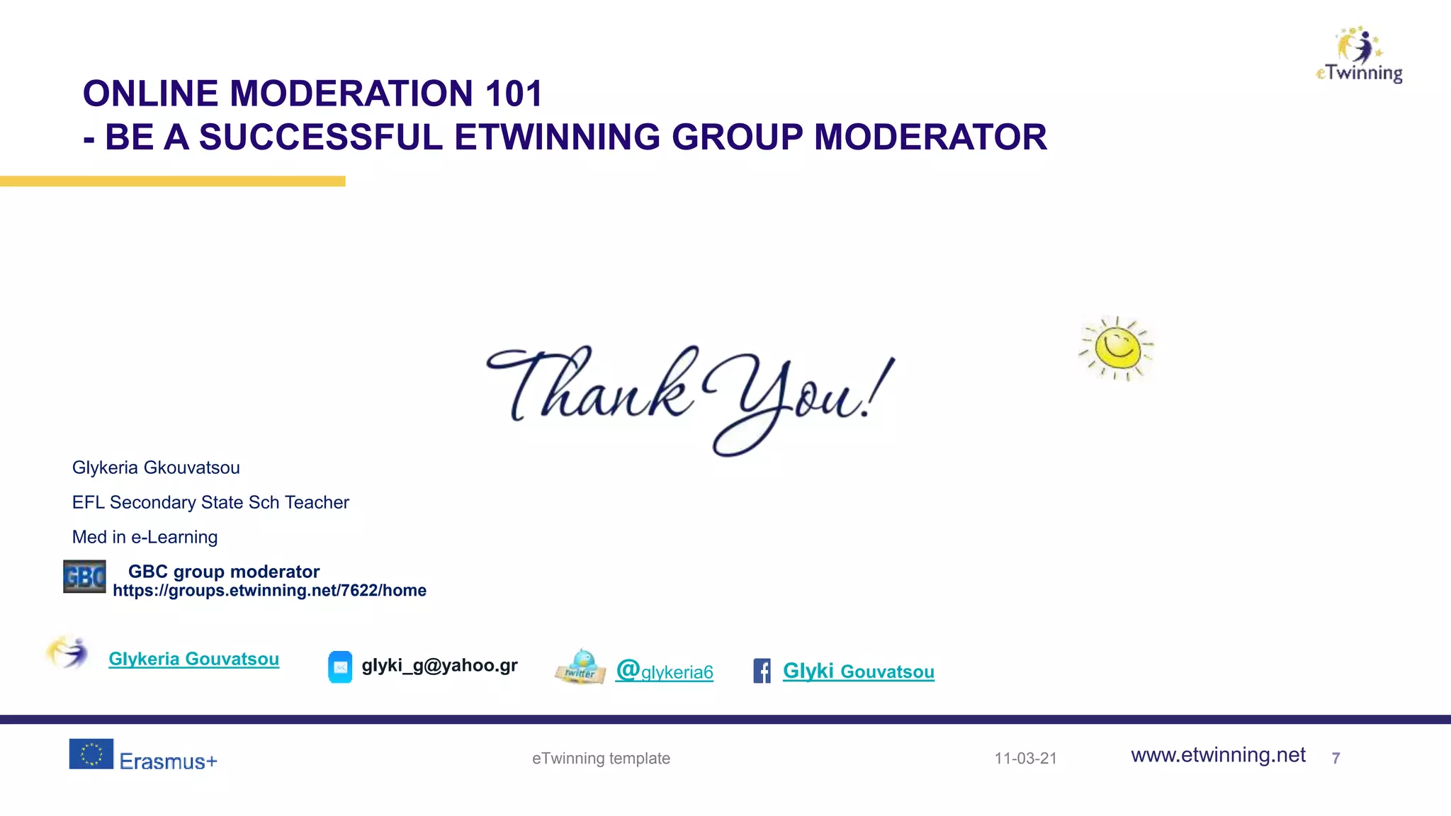 Moderation workshop block 1 | PPTX