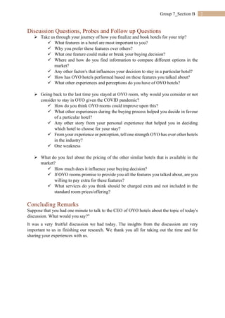 Moderator guide for Focus Group Discussion | PDF