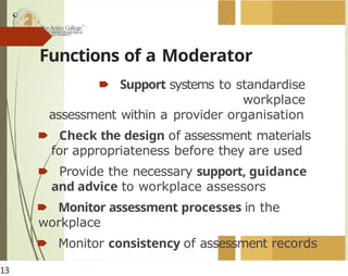 Moderator Learning foe assessors101.pptx | Educational Assessment ...